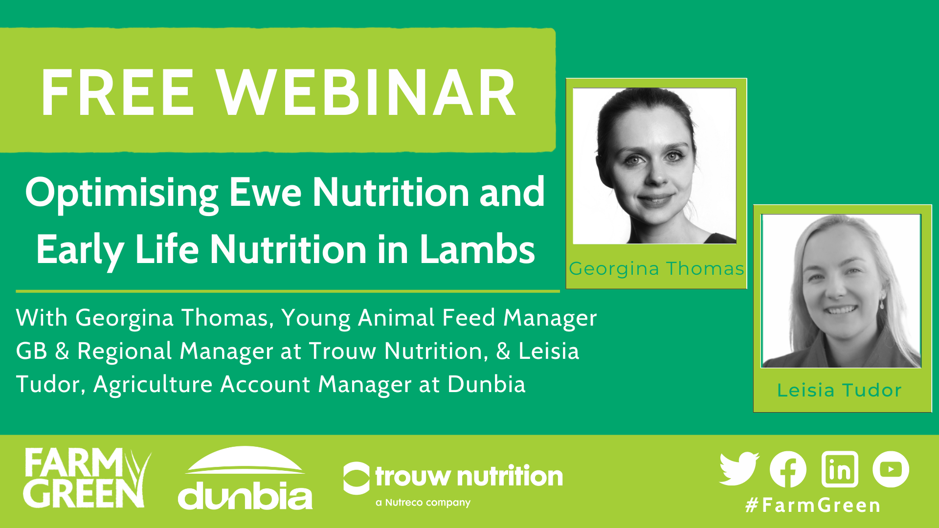 Farm Green Webinar - Optimising Ewe Nutrition and Early Life Nutrition ...
